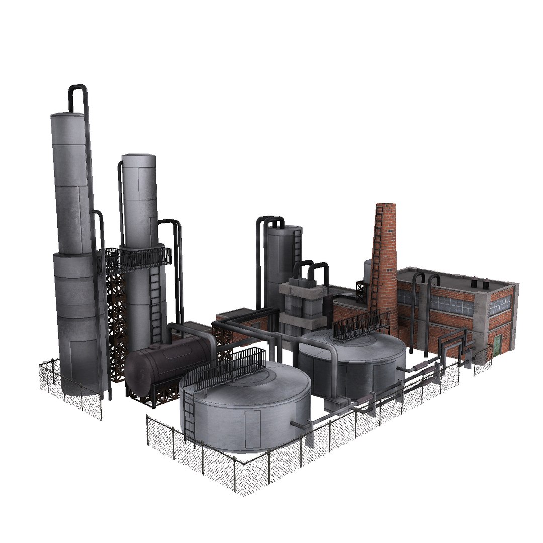 3D Rafinery - Model - TurboSquid 1343945