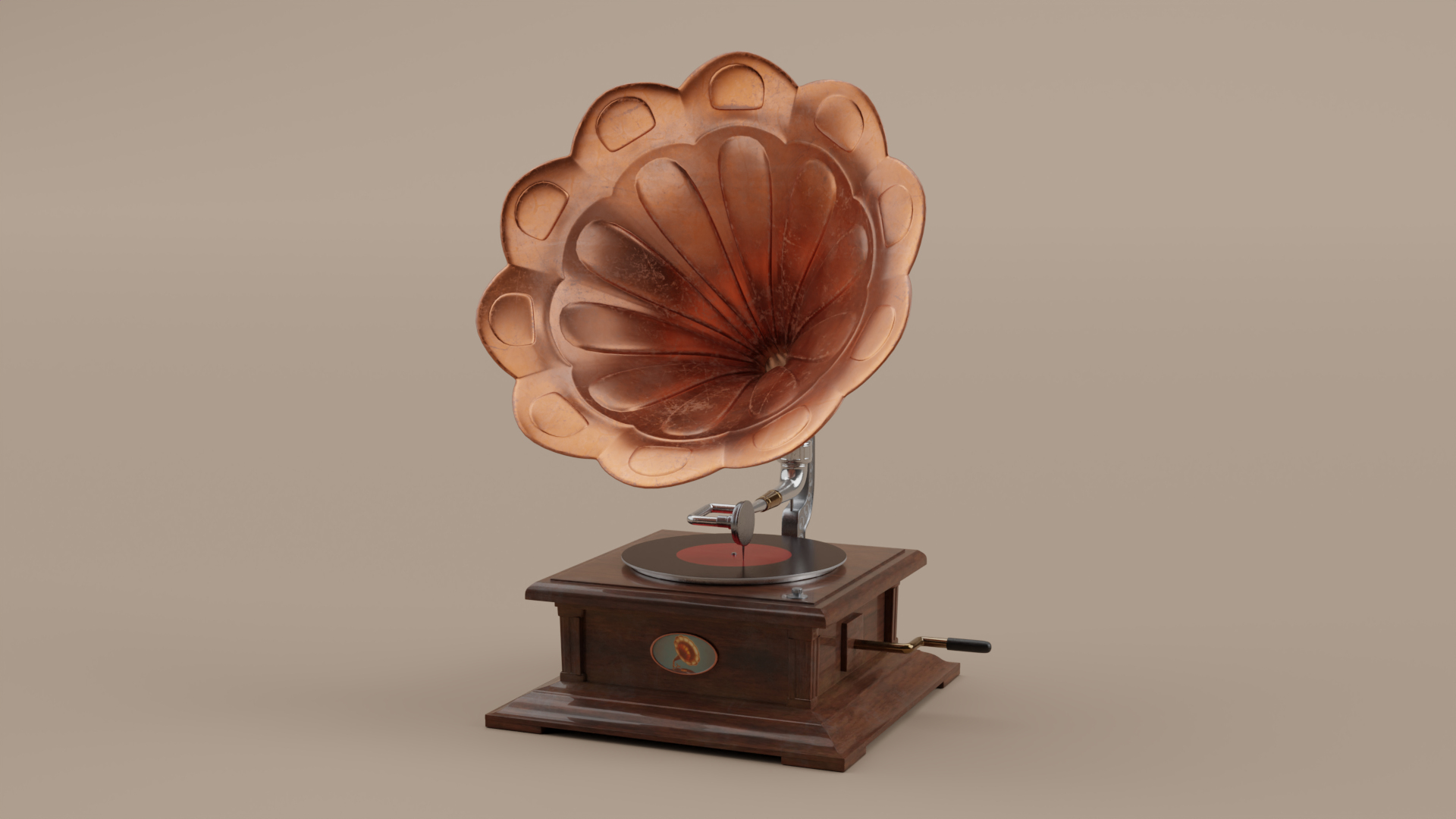 Gramophone Model 3D Model - TurboSquid 2186367