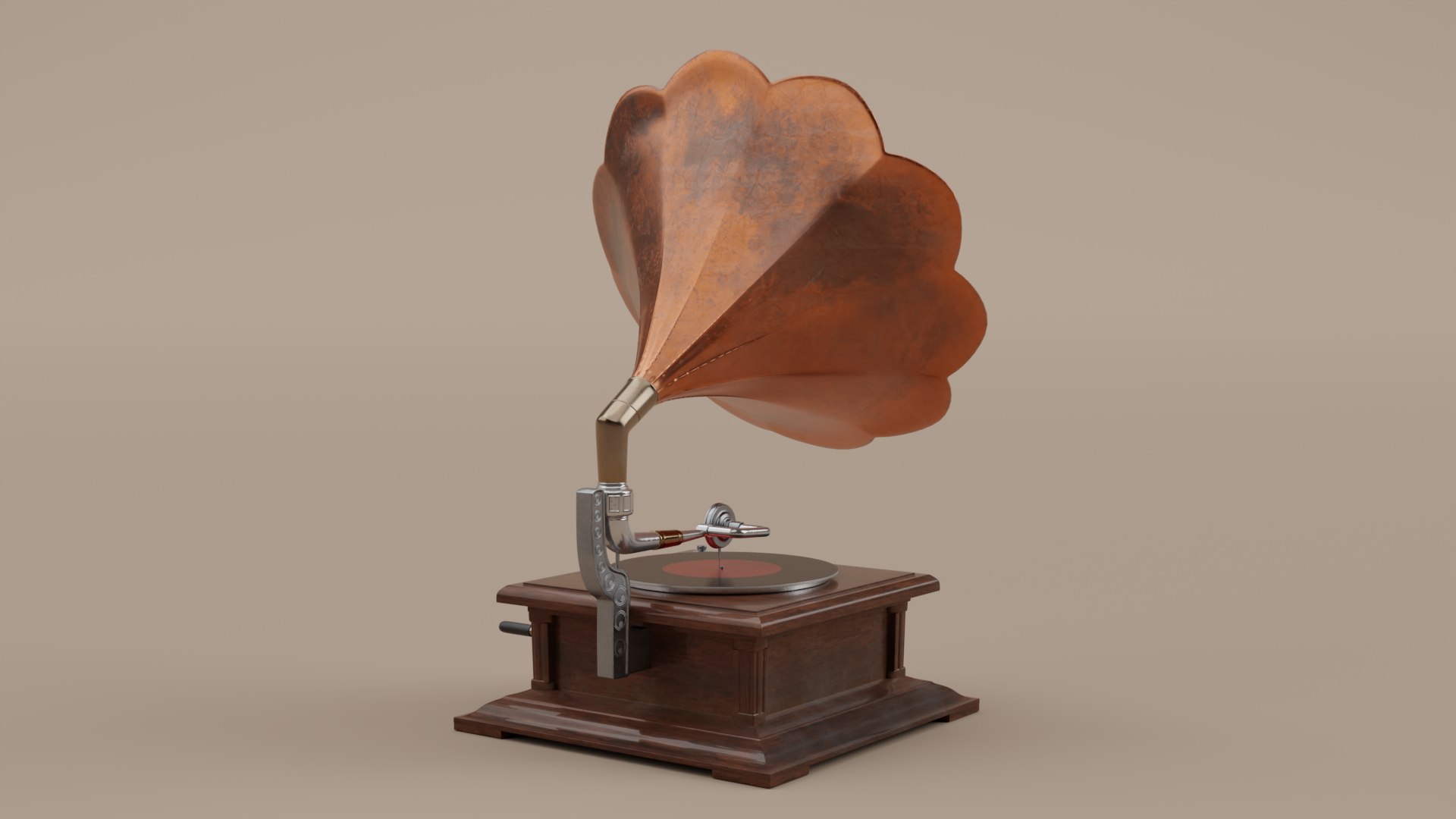 Gramophone Model 3D Model - TurboSquid 2186367