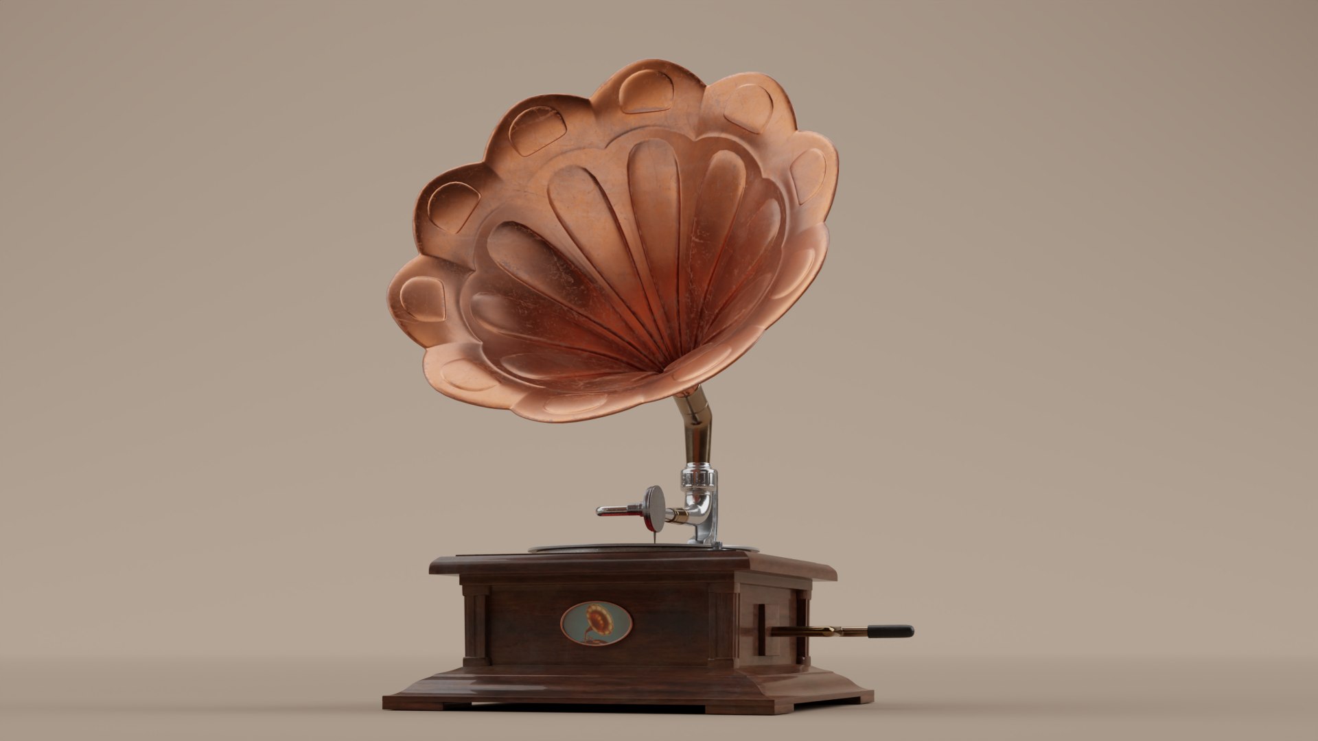Gramophone Model 3D Model - TurboSquid 2186367