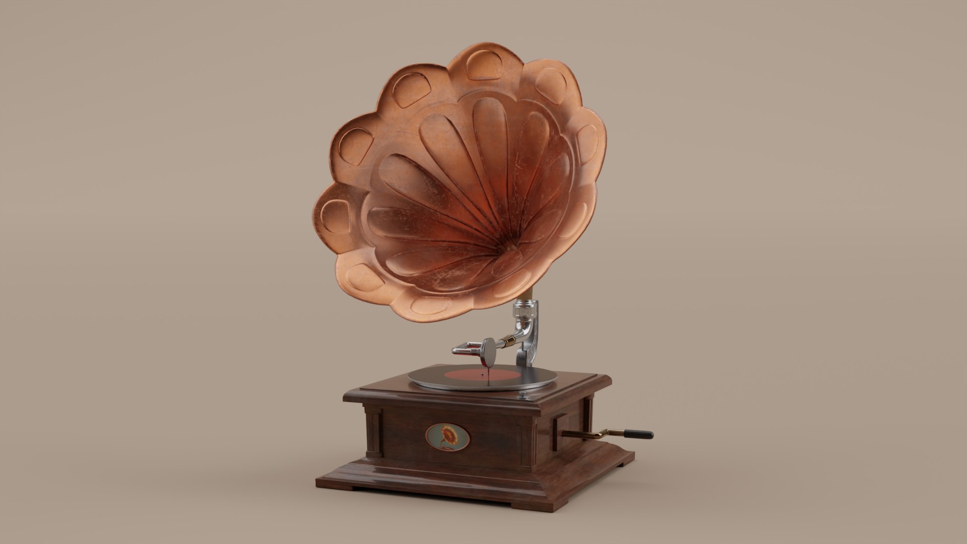 Gramophone Model 3D Model - TurboSquid 2186367