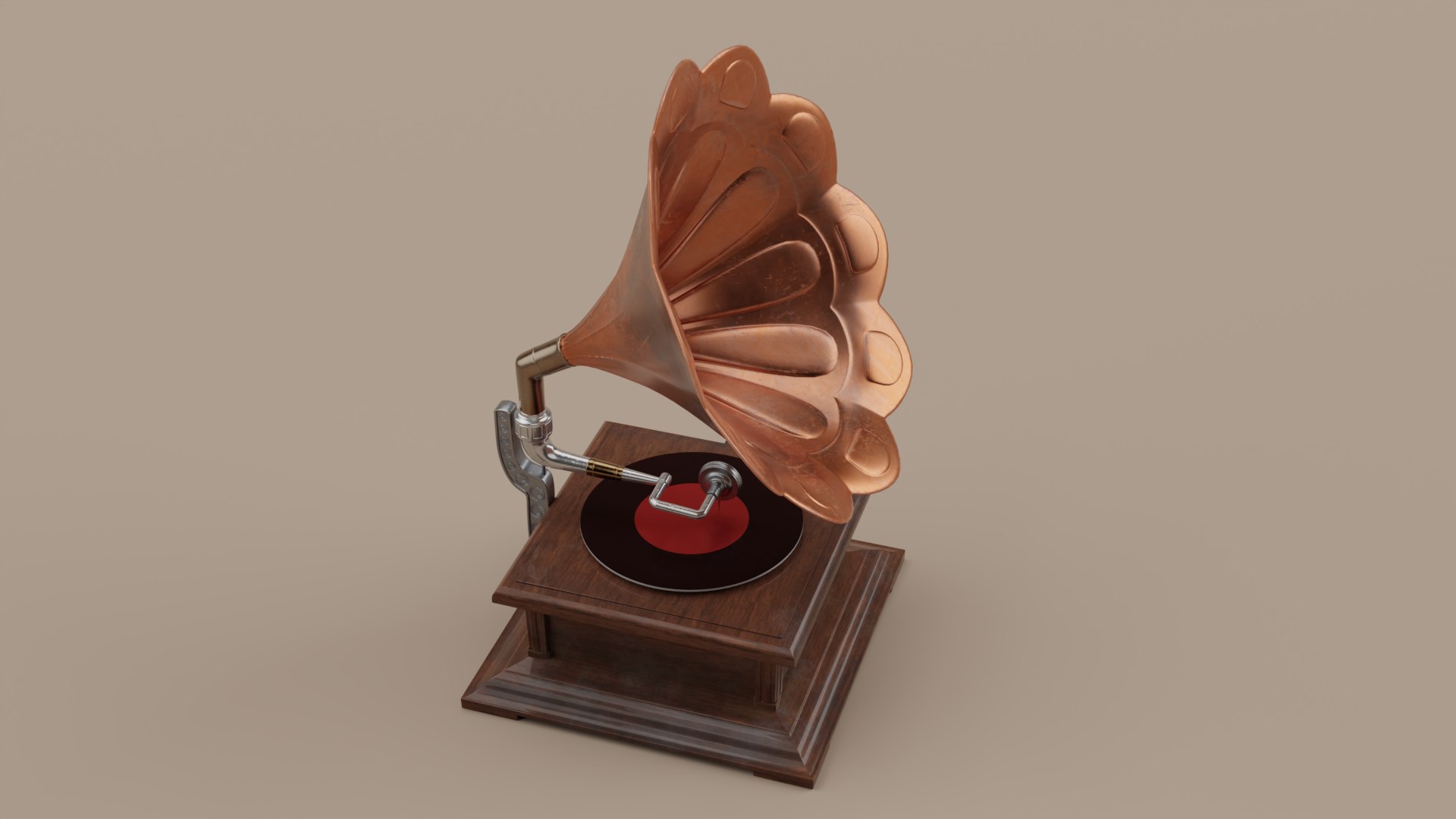 Gramophone Model 3D Model - TurboSquid 2186367