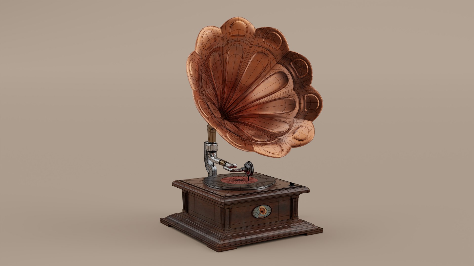 Gramophone Model 3D Model - TurboSquid 2186367