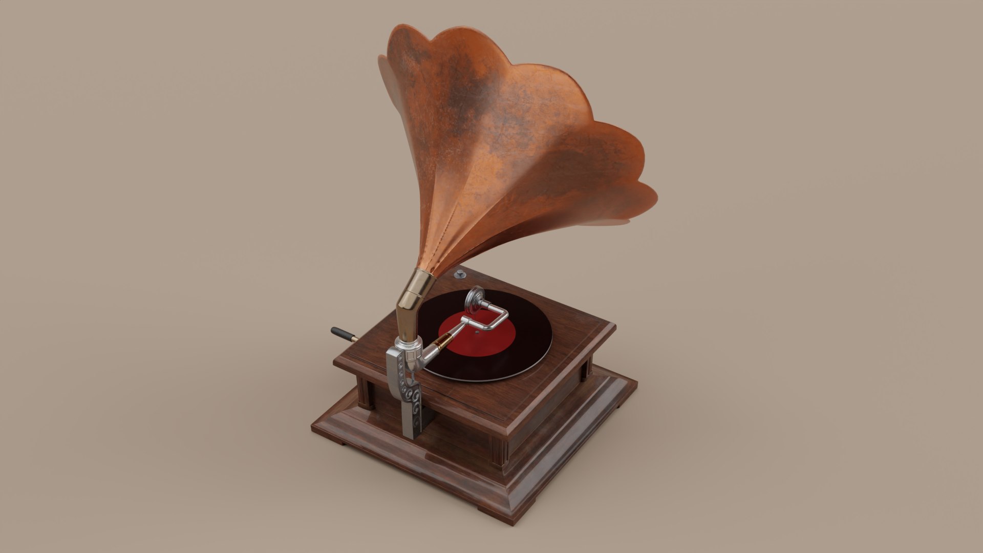 Gramophone Model 3D Model - TurboSquid 2186367
