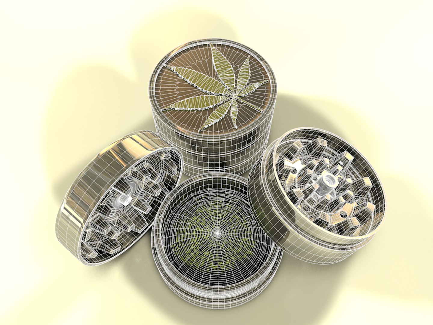 3d Model Herbal Grinder