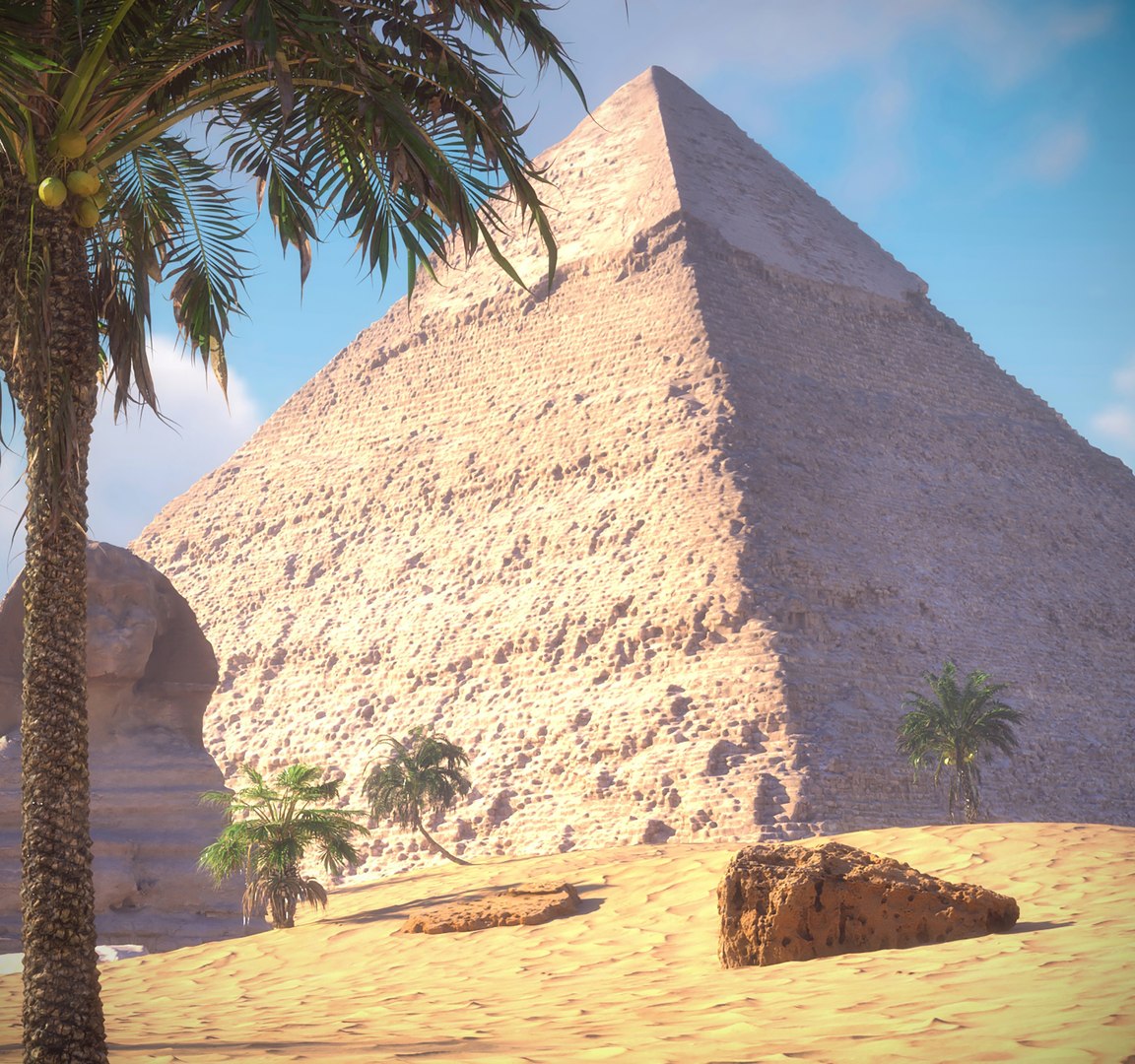 Pyramids Desert 3D Model - TurboSquid 2035966