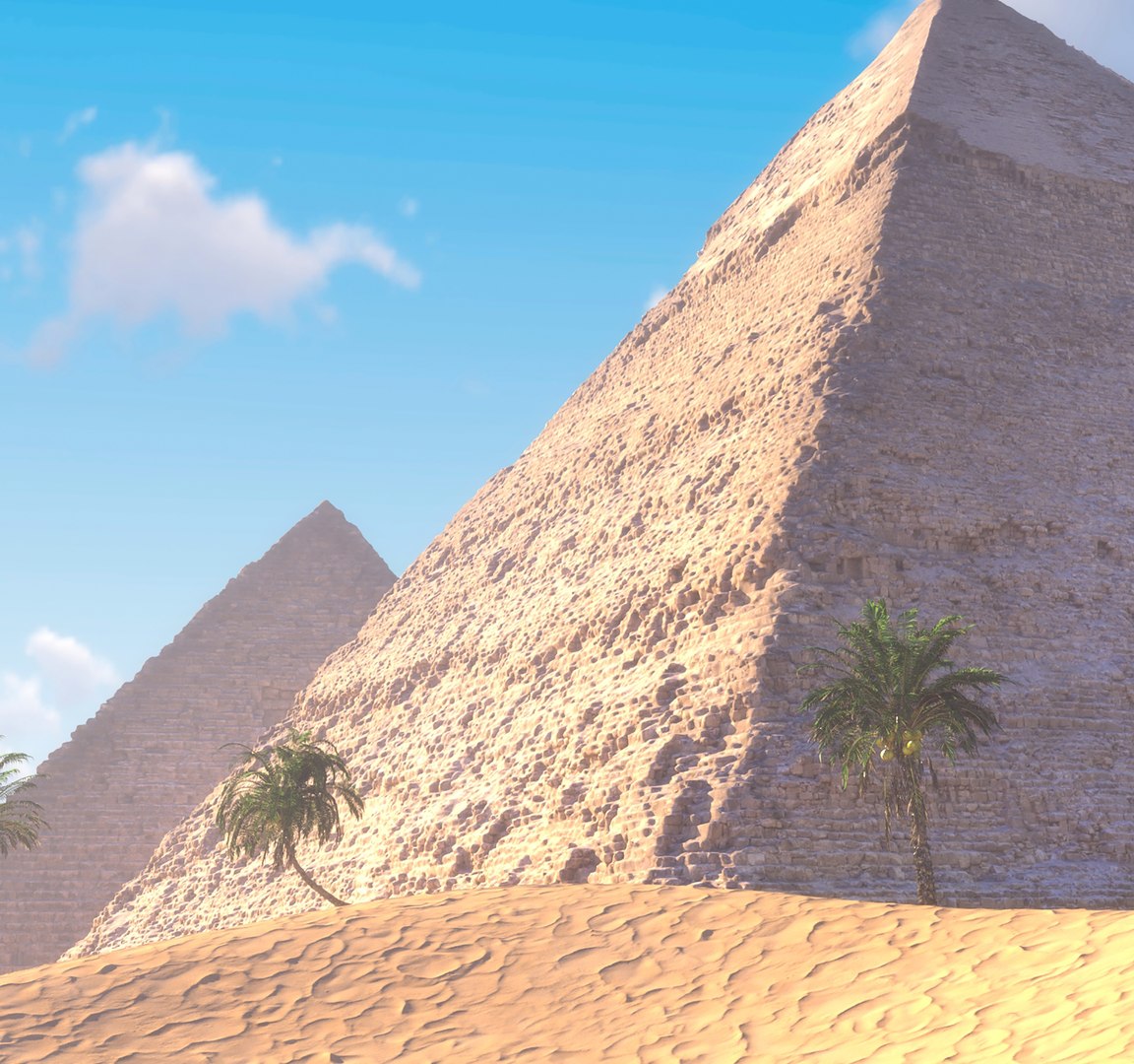 Pyramids Desert 3D Model - TurboSquid 2035966