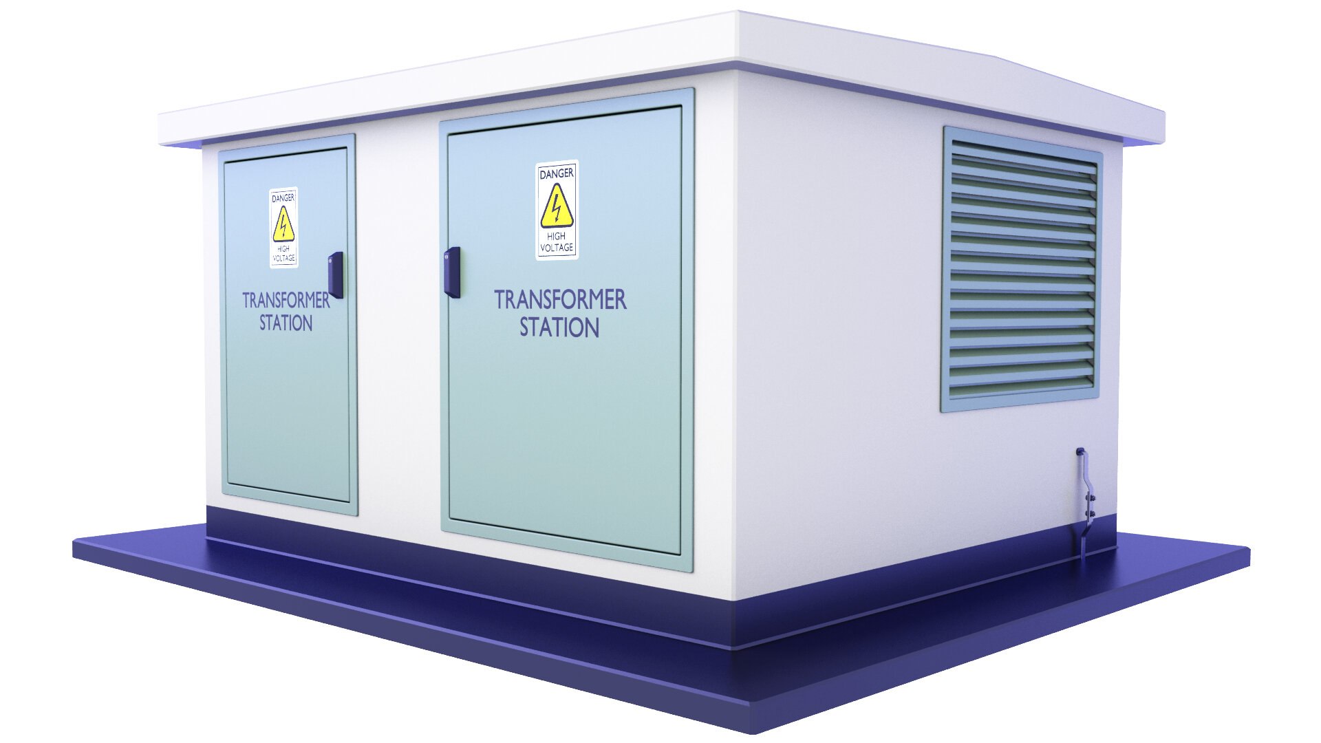 Compact MV Transformer Station 25 Model - TurboSquid 2394597