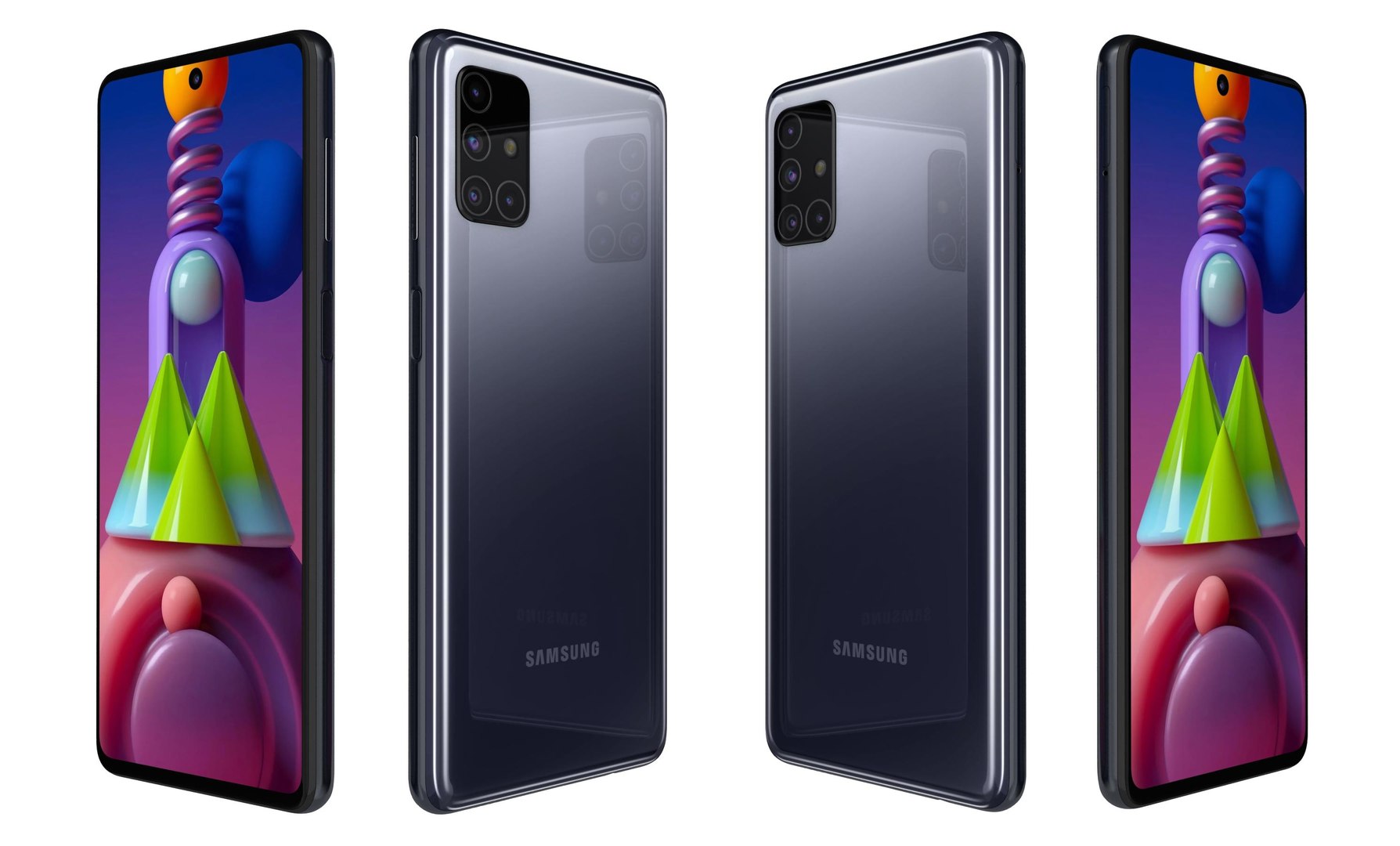 3D samsung galaxy m51 colors model - TurboSquid 1625375