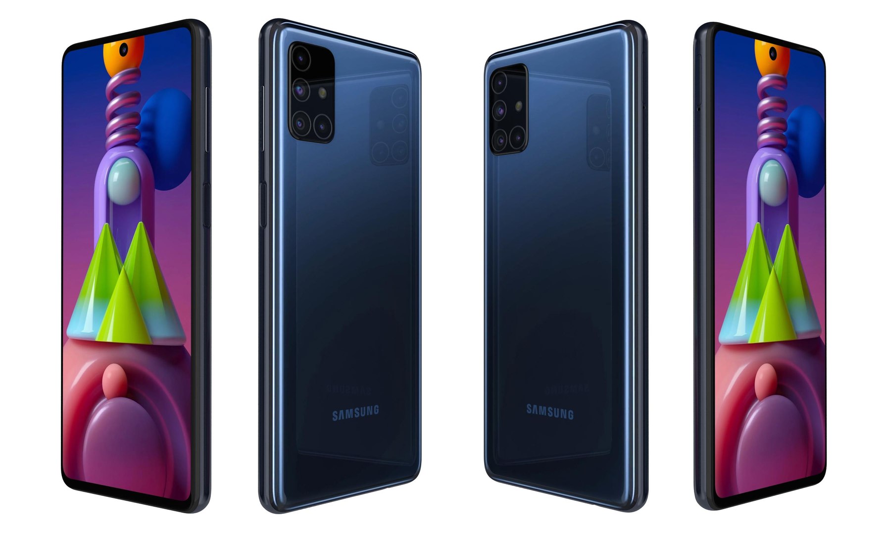 3D samsung galaxy m51 colors model - TurboSquid 1625375