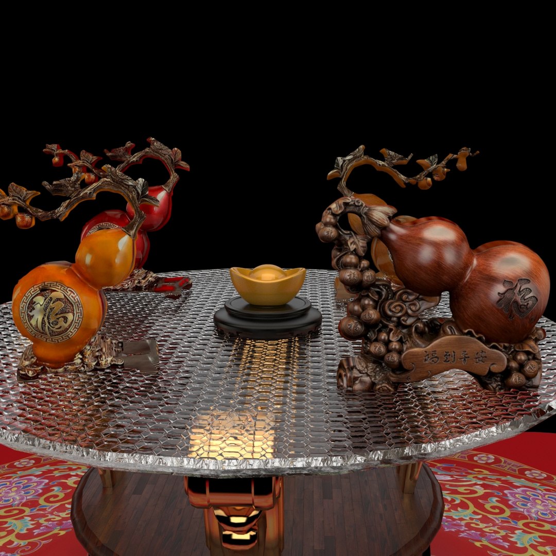 3D Model Chinese Gourd - TurboSquid 2245603