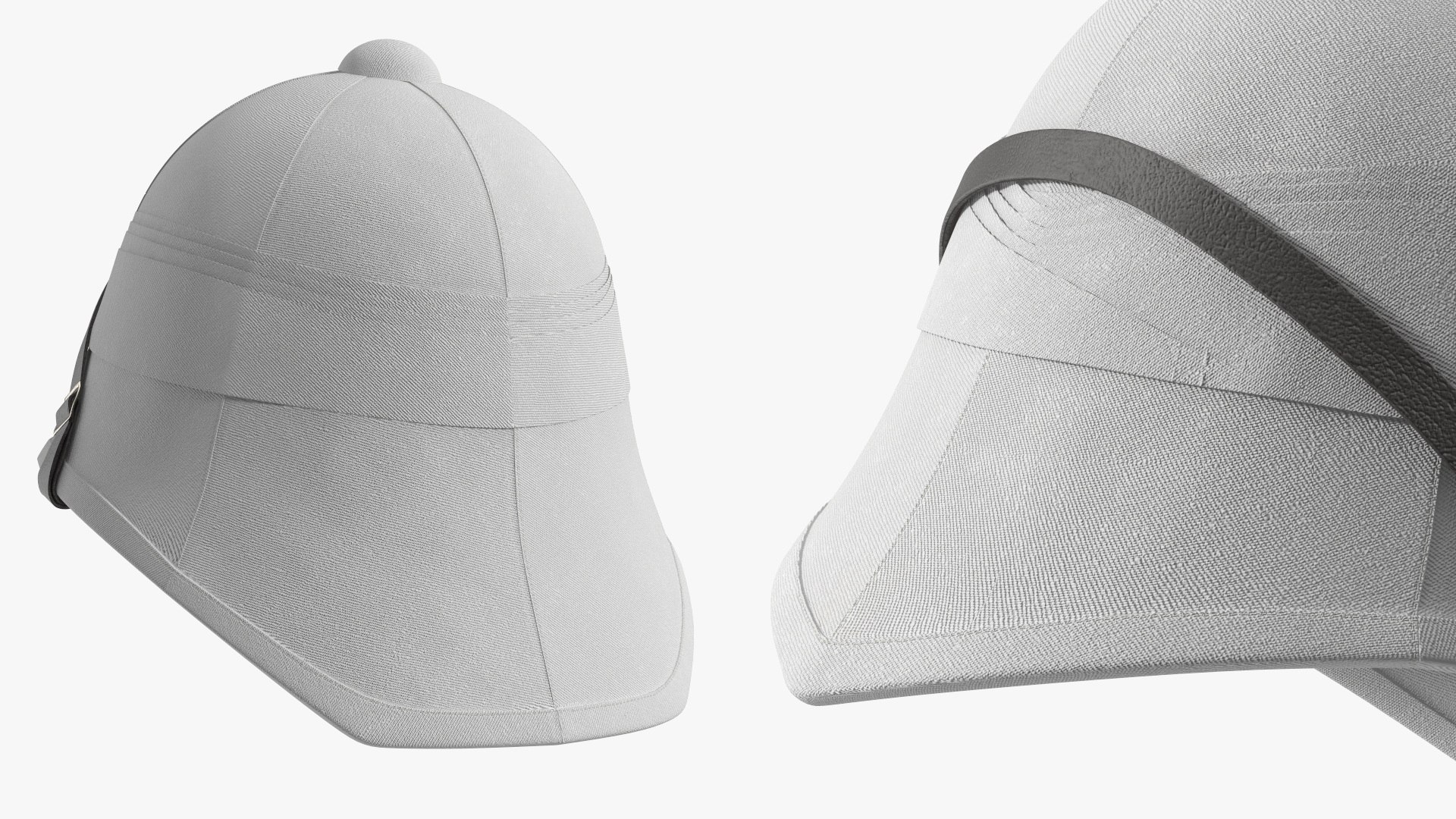 3D Model Empire Infantry Pith Helmet White - TurboSquid 2422354