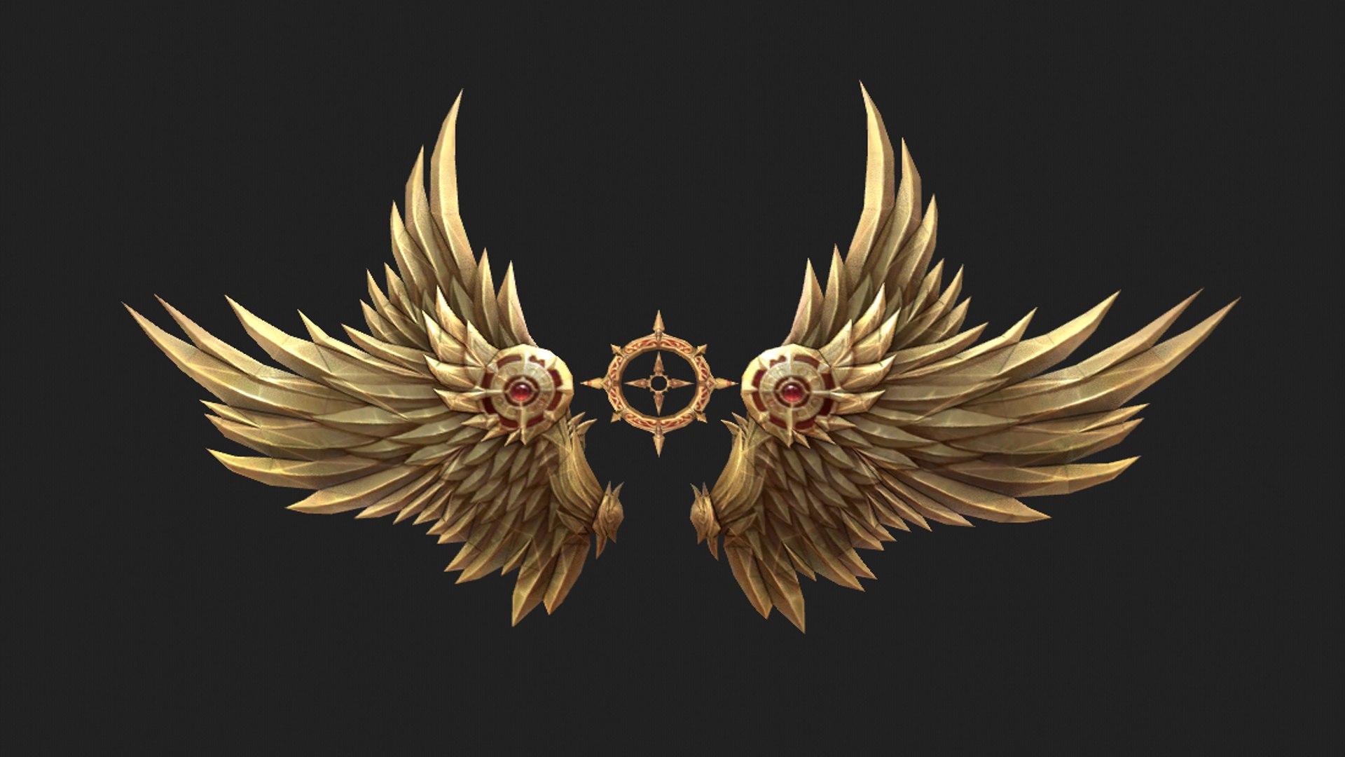 Golden Wing Model - TurboSquid 1969728