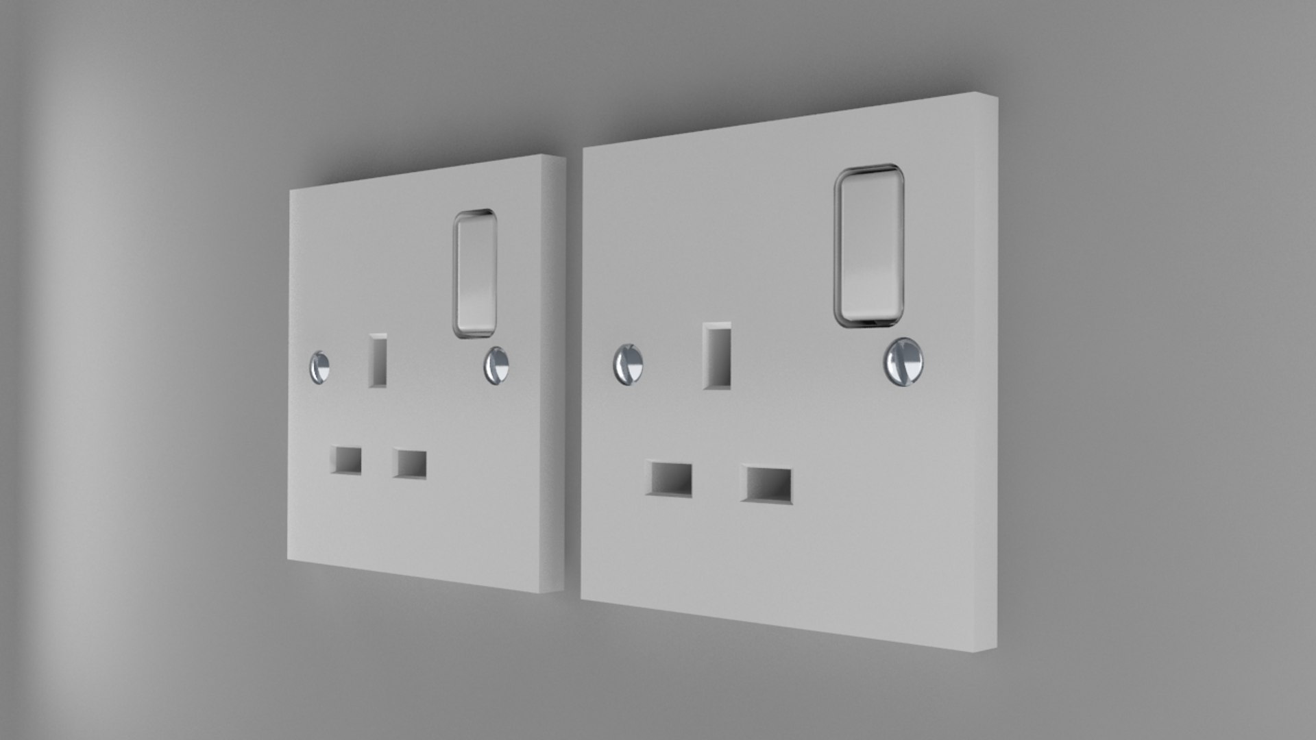 Power Socket Type G 3d 3ds