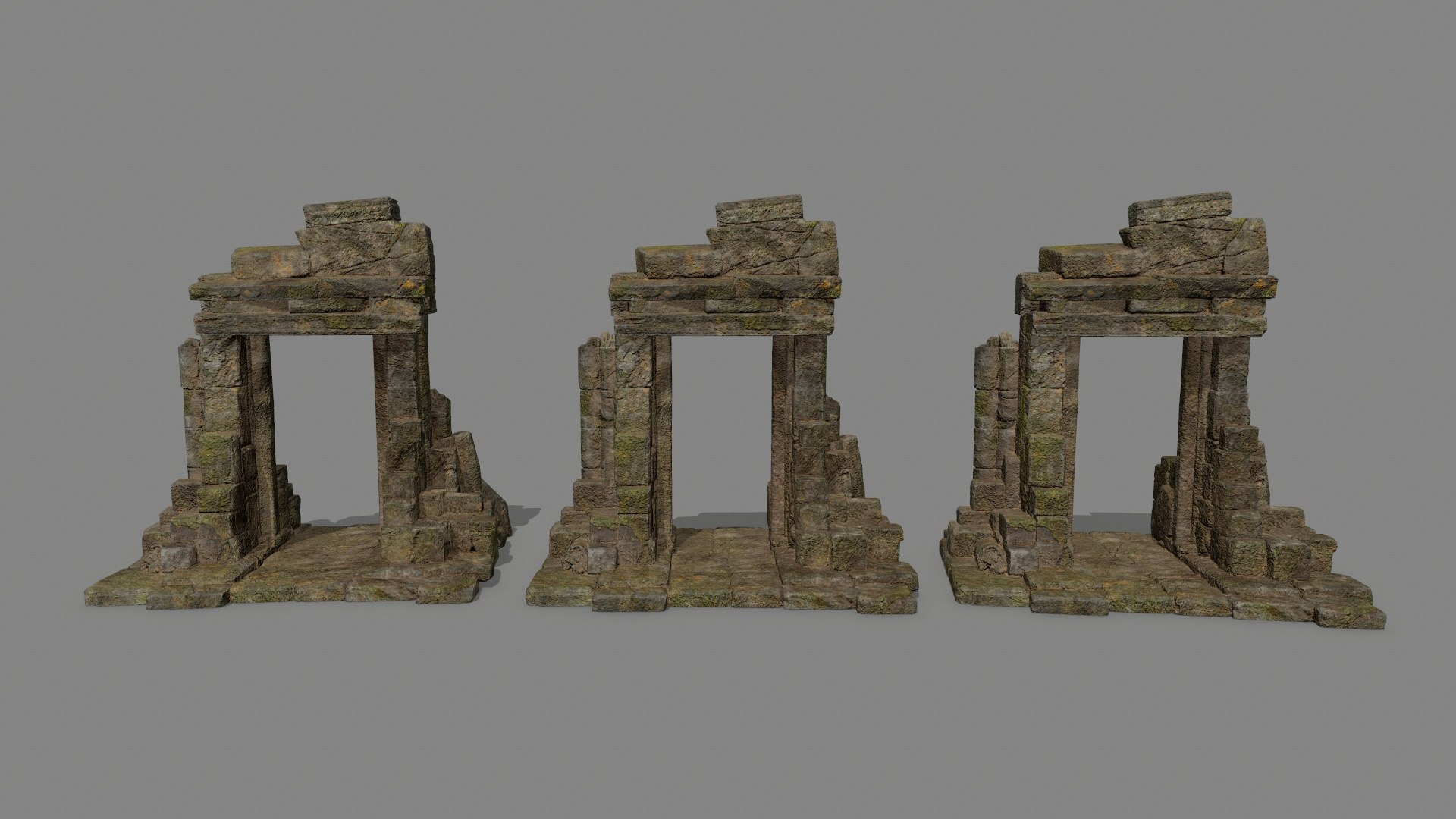 3D Ruin Gate - TurboSquid 2144957