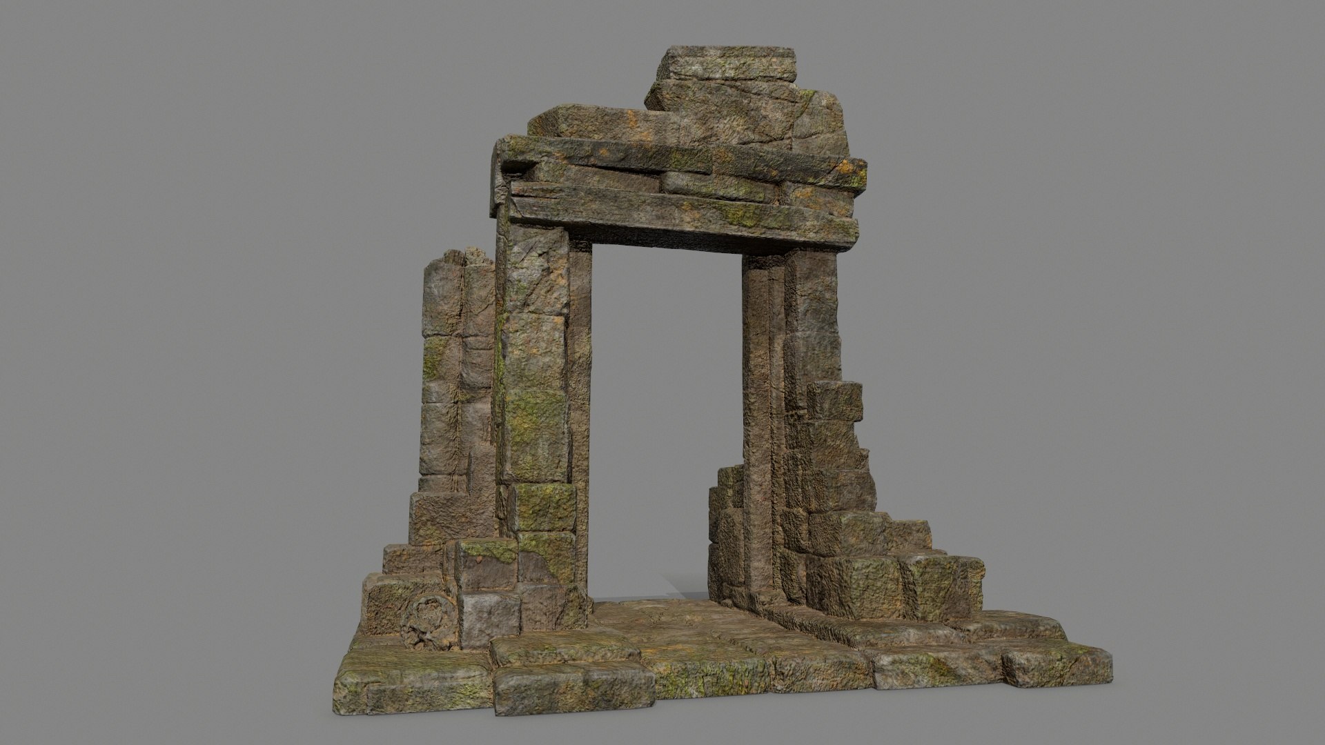 3D Ruin Gate - TurboSquid 2144957