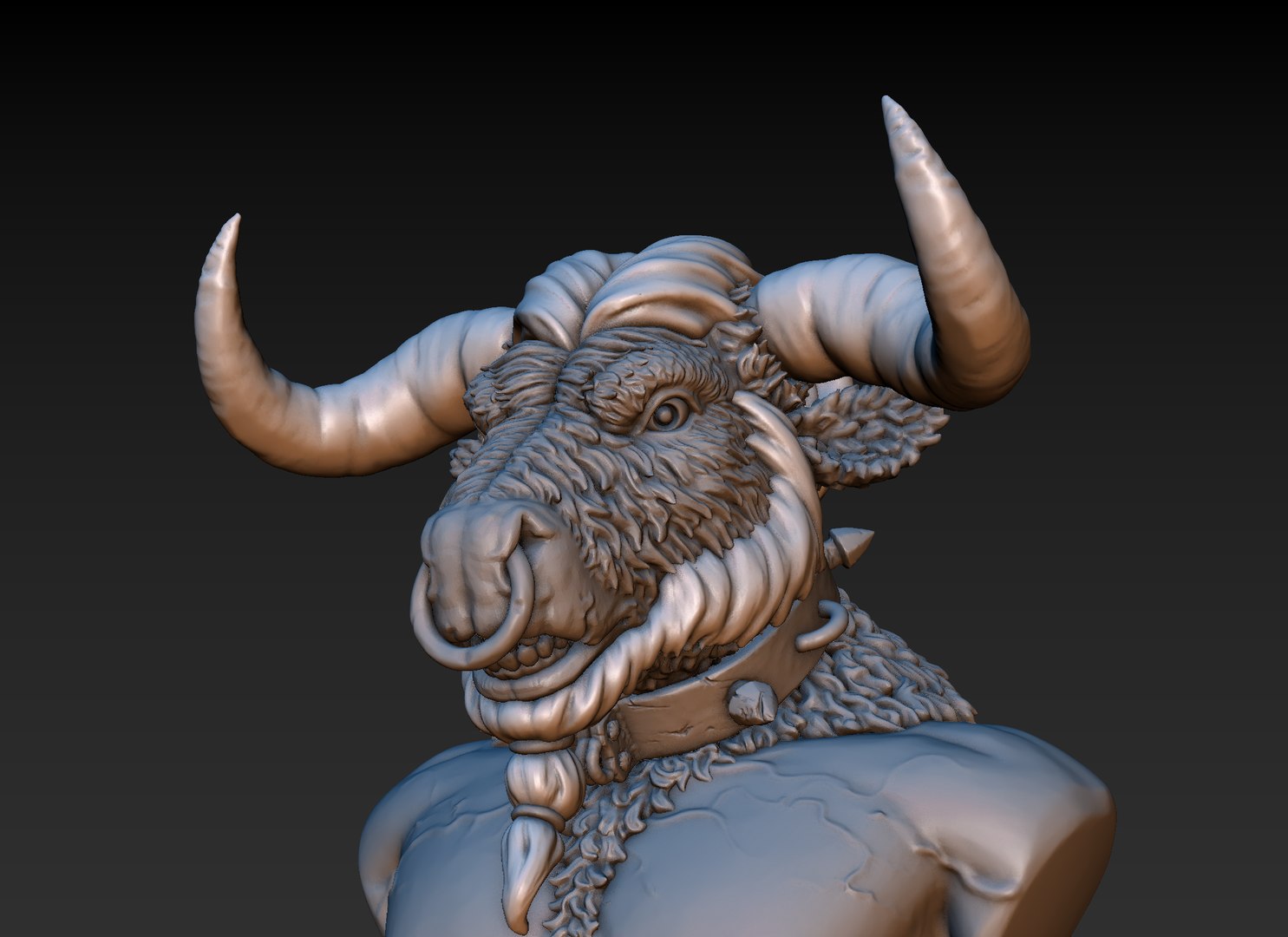 Minotaur Bust Statue 3D Model - TurboSquid 1876471
