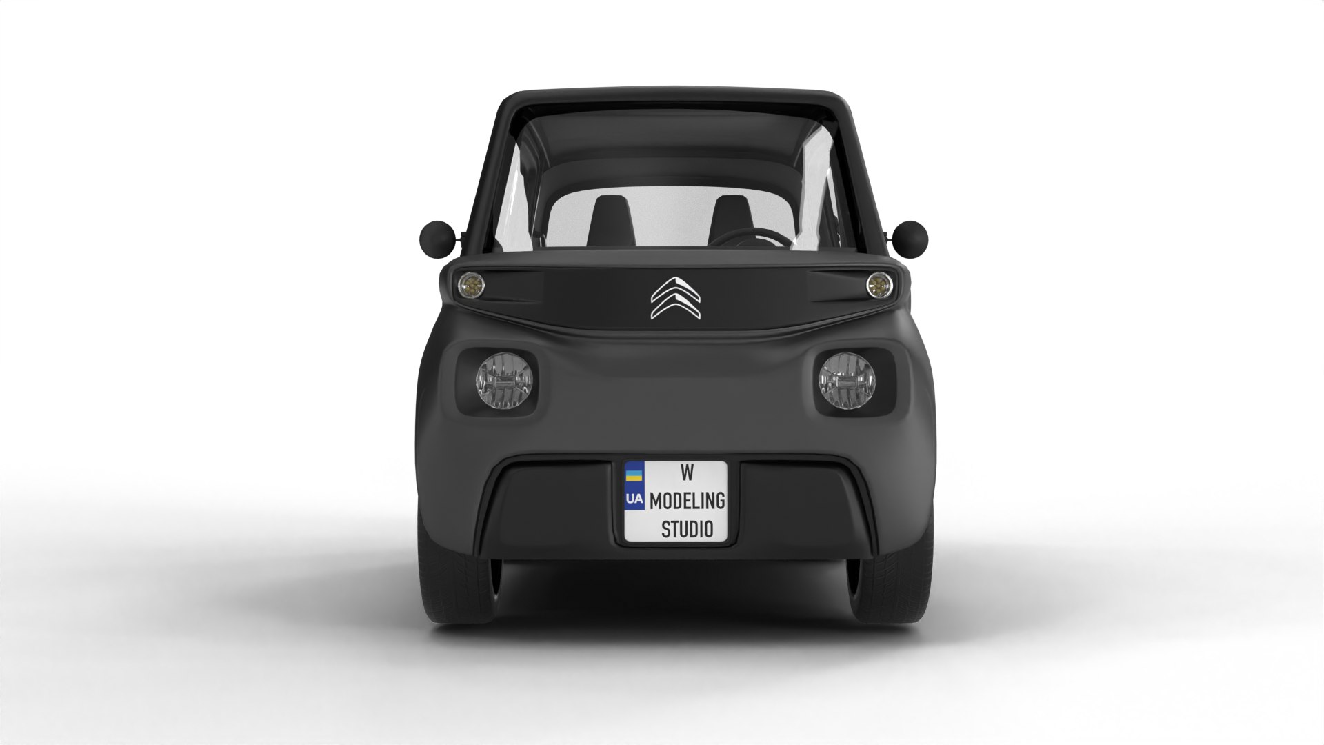 3D Citroen Ami 2020 Police Black - TurboSquid 2261627