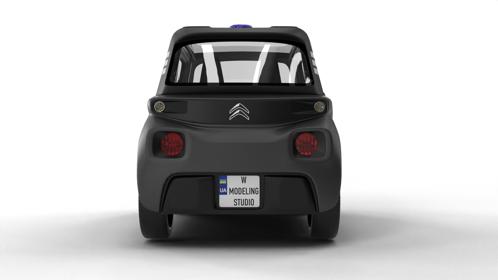 3D Citroen Ami 2020 Police Black - TurboSquid 2261627
