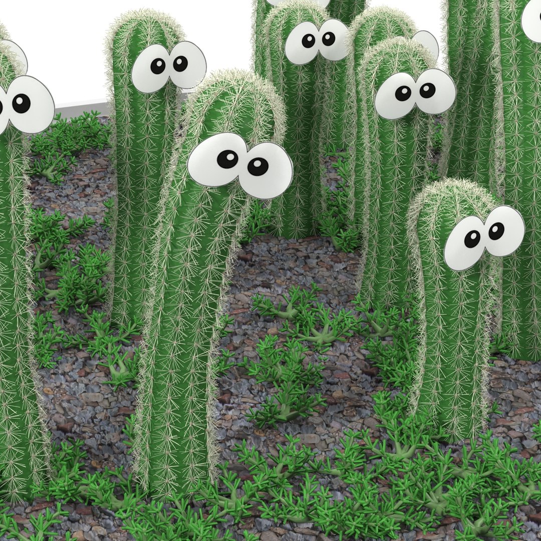 cactus smile 3d max