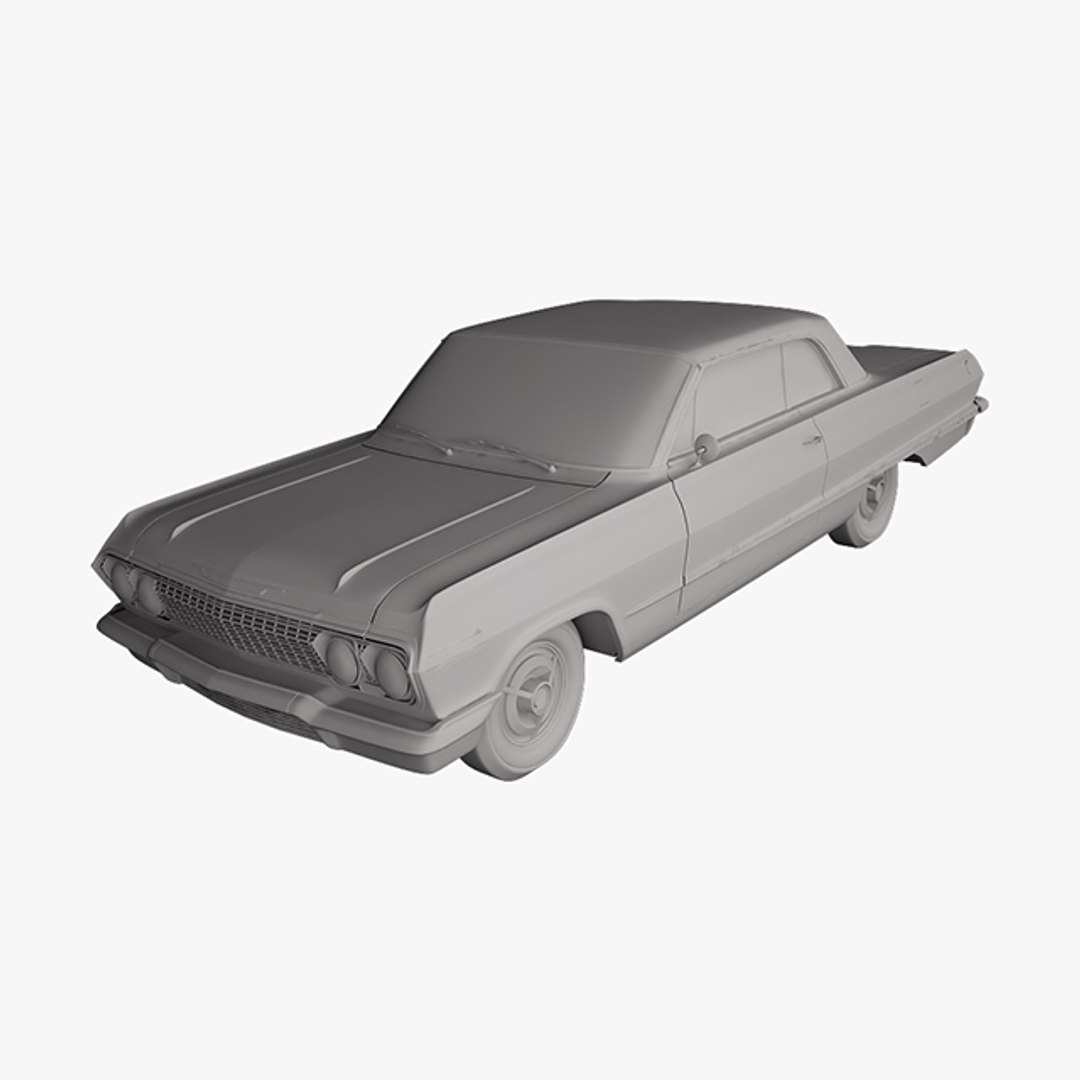 Chevrolet Impala 1963 3d Max
