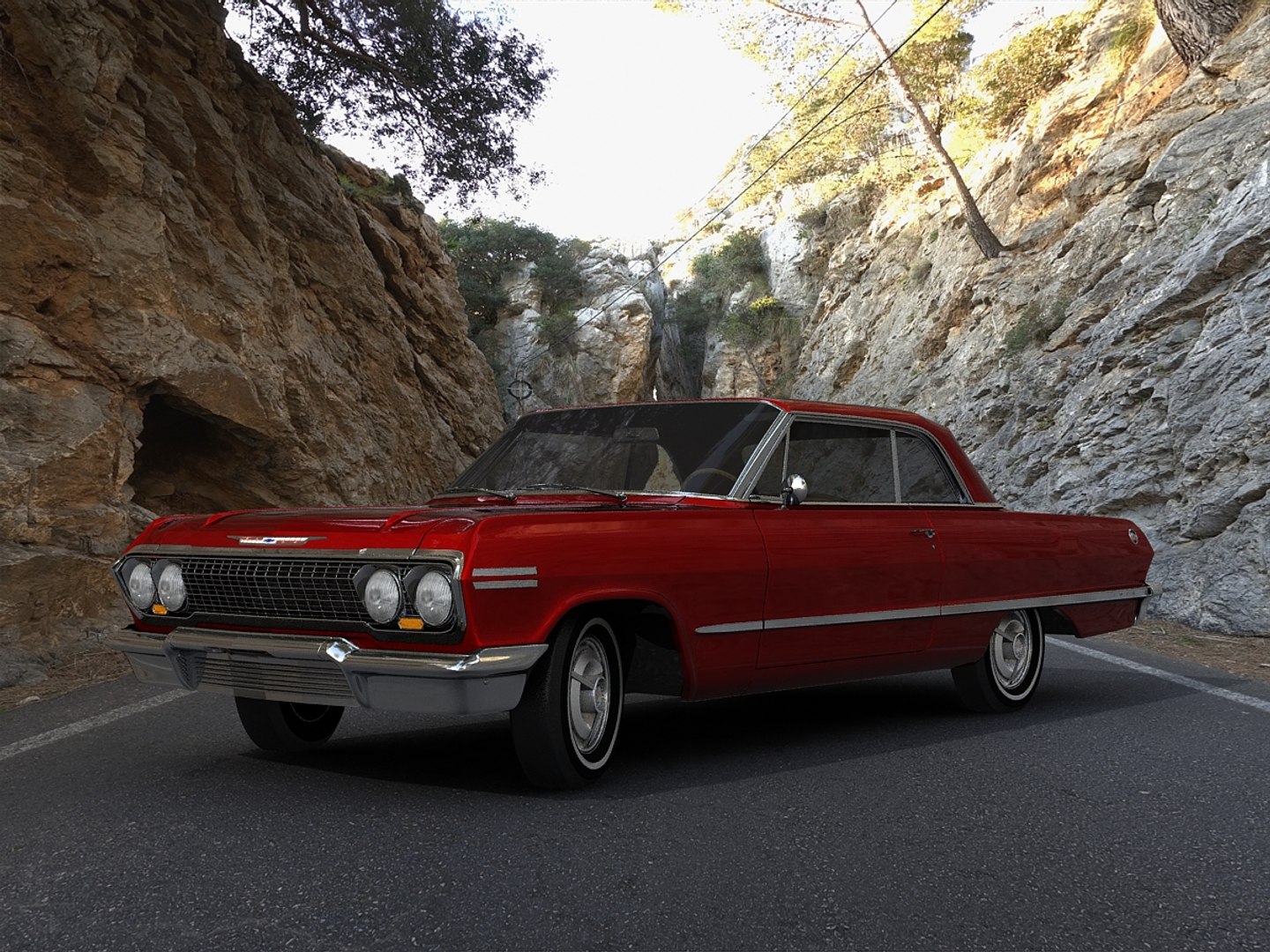 Chevrolet Impala 1963 3d Max