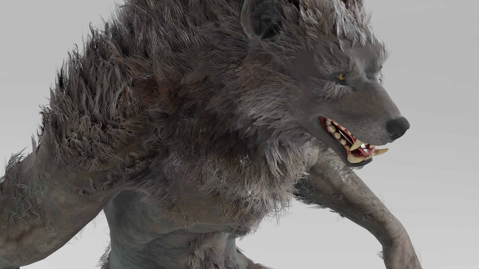 Detailed Werewolf - Rigged 3D Model - TurboSquid 2006488