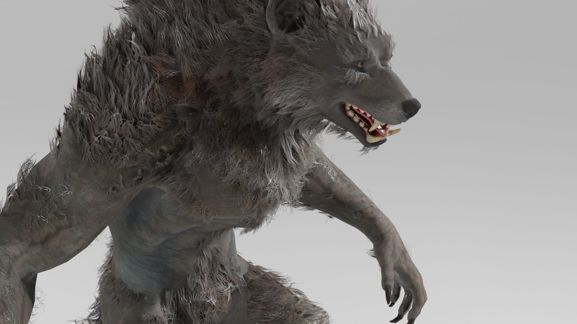 Detailed Werewolf - Rigged 3D Model - TurboSquid 2006488