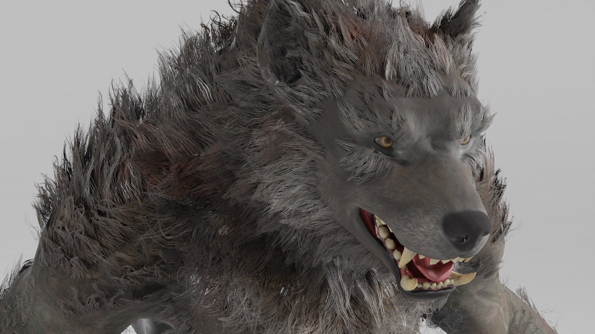 Detailed Werewolf - Rigged 3D Model - TurboSquid 2006488