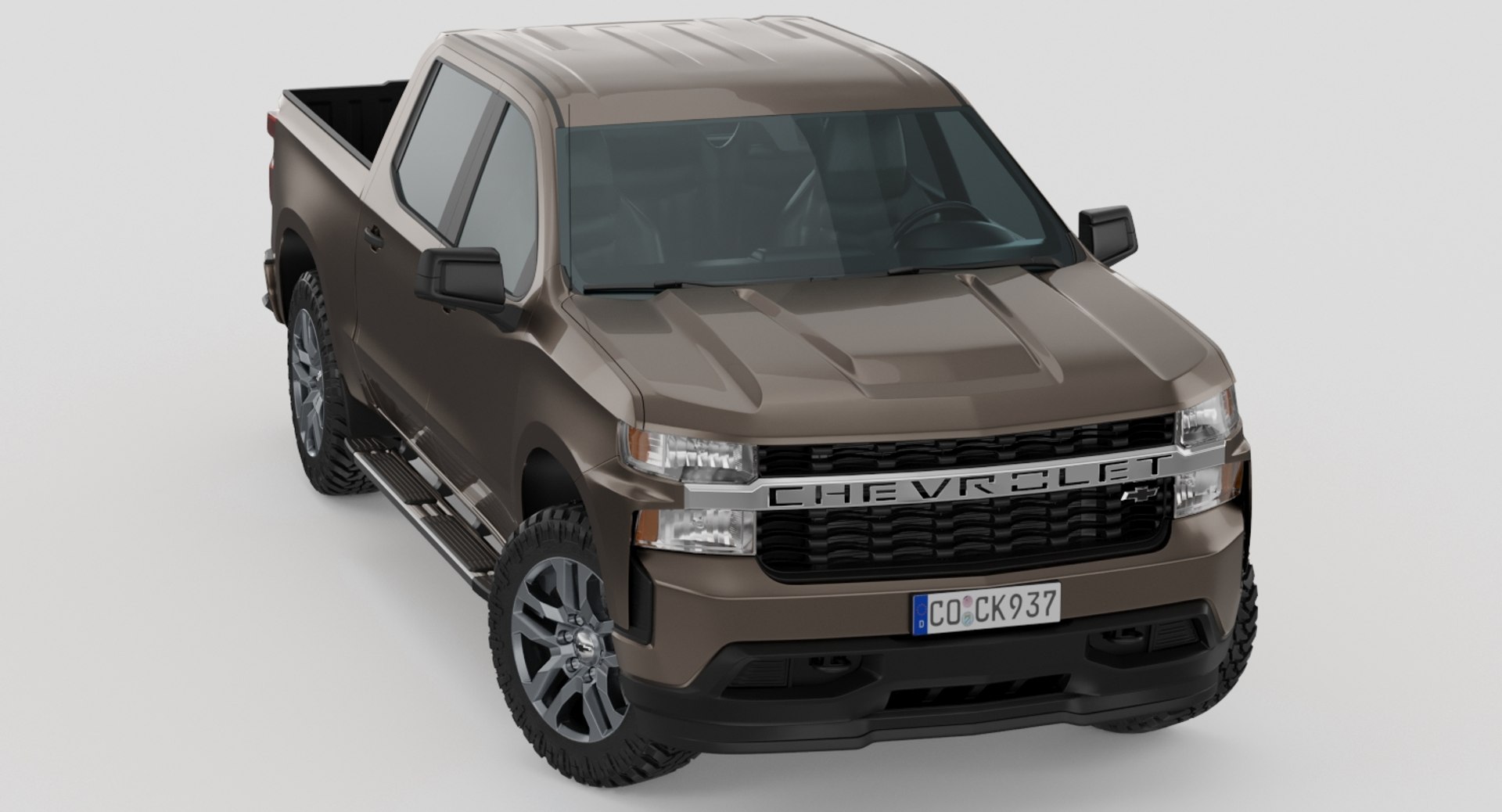3D Chevrolet Silverado 2019 Custom - TurboSquid 1390449