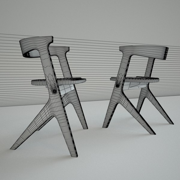 3d slab chair