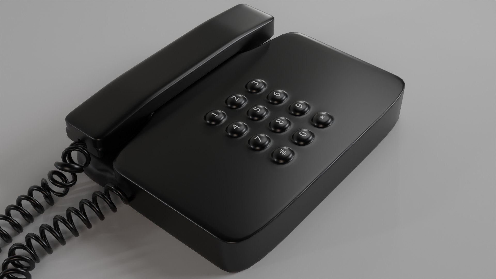 Free 3D Old Model Corded Phone Free 3D Model - TurboSquid 2073895
