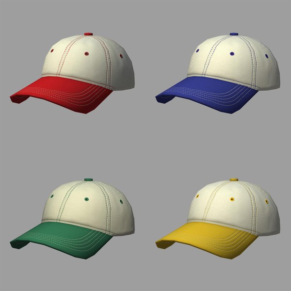 modelo 3d Conjunto de gorras - TurboSquid 591814