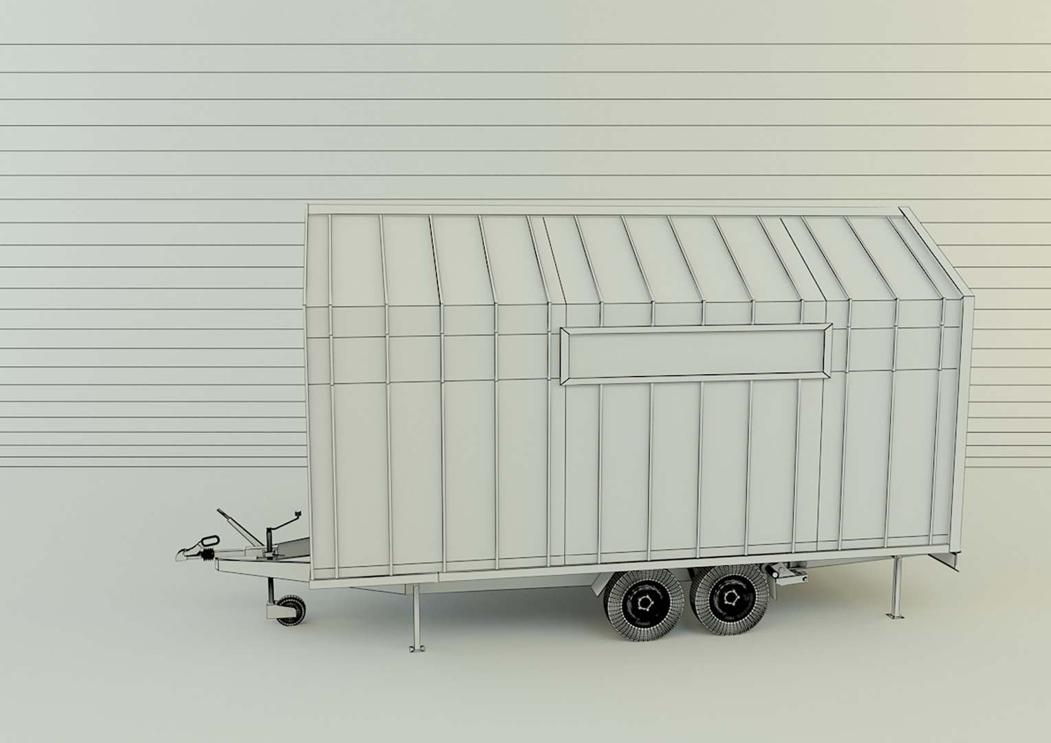 Tiny House Camping Caravan 3D - TurboSquid 2064243