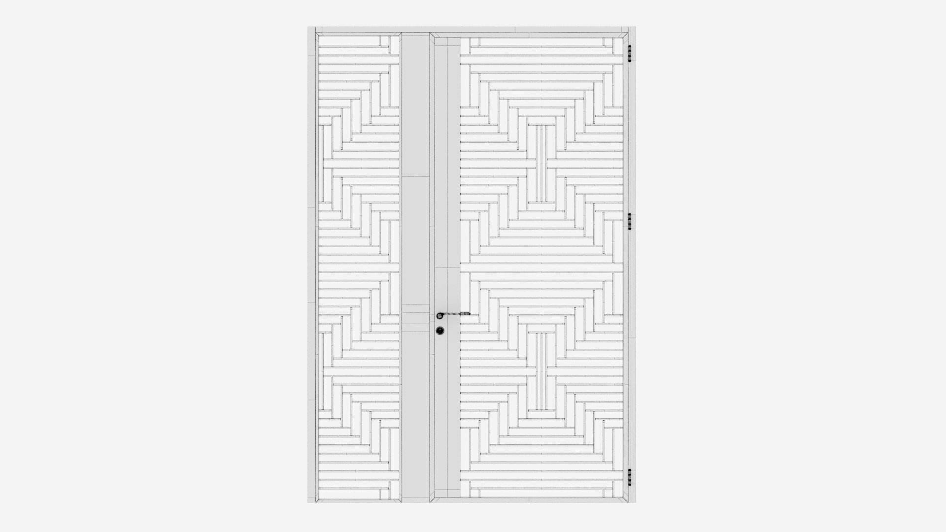Aluminium Door 311 Model - TurboSquid 2058211