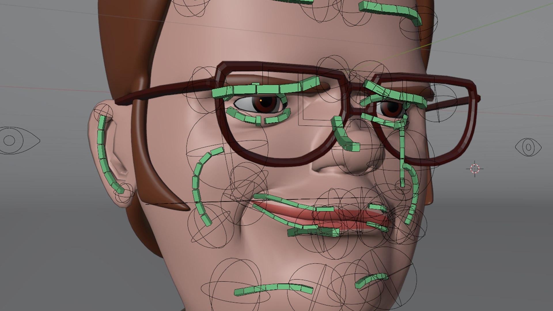 Dwight Character Rig Poses Animation 3D - TurboSquid 2009155
