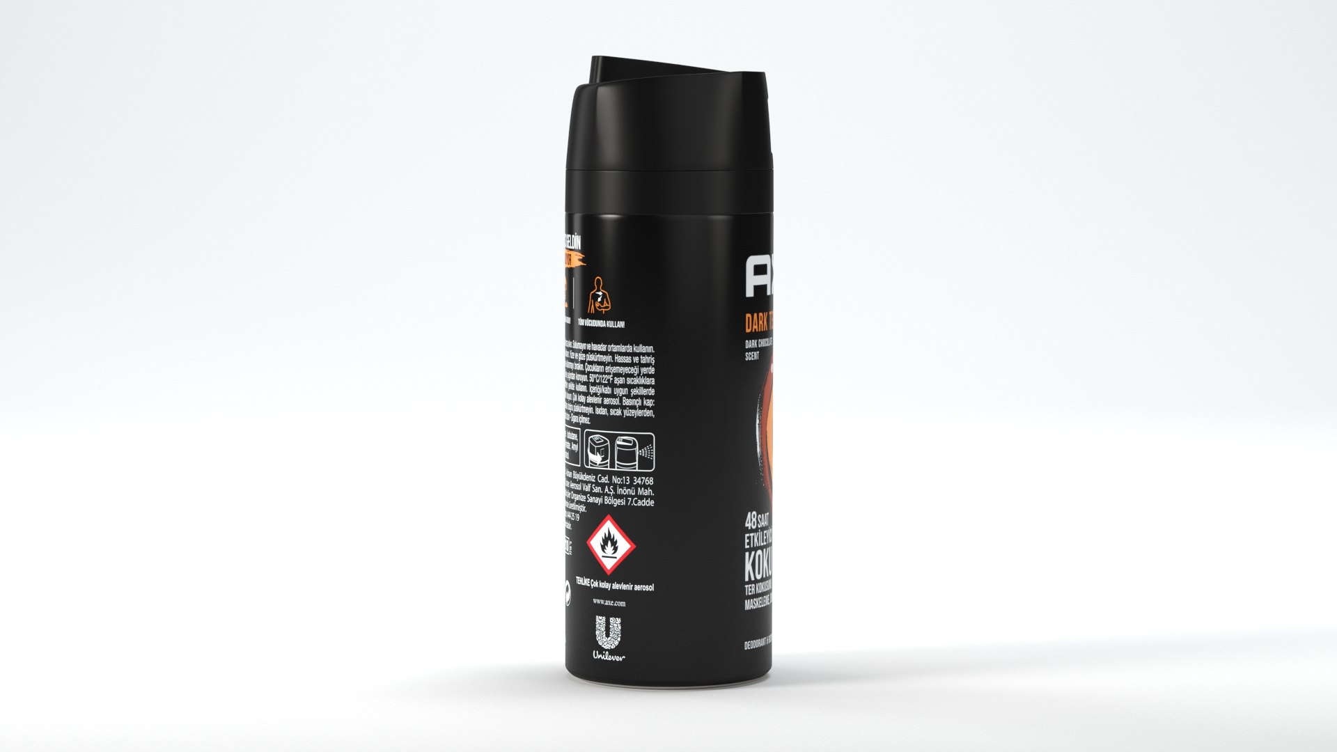 3D Axe Dark Temptation Deodorant Model - TurboSquid 2206288