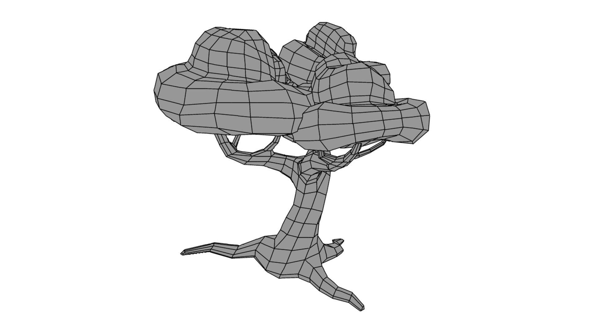 3d Model Cartoon Tree