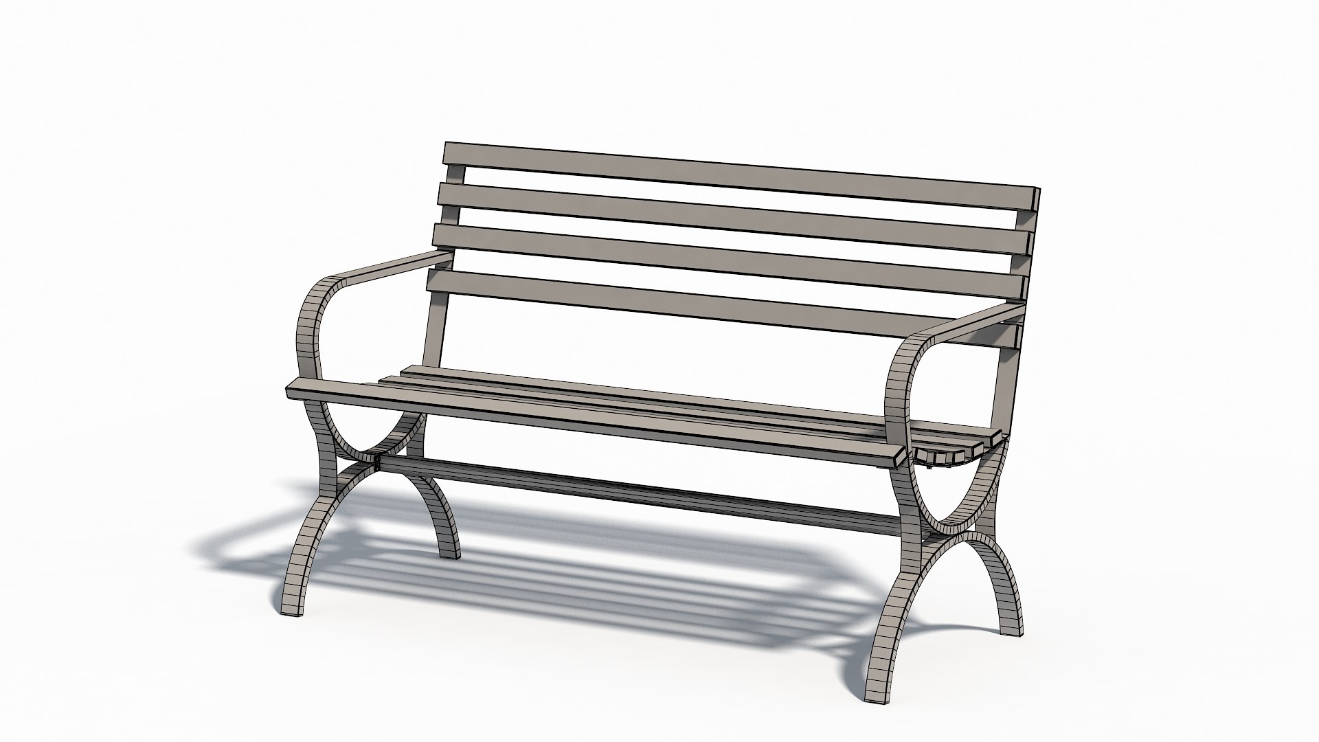 3D Garden Bench - TurboSquid 1979300
