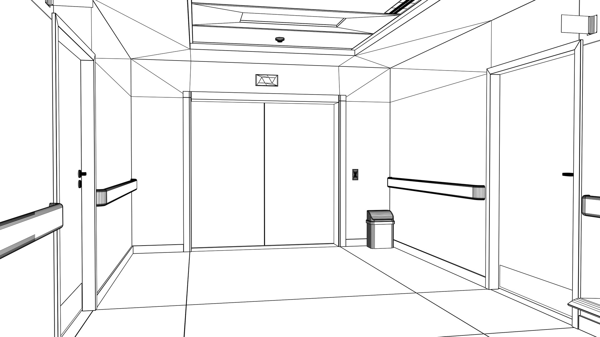 Hospital Corridor 3D - TurboSquid 2097500