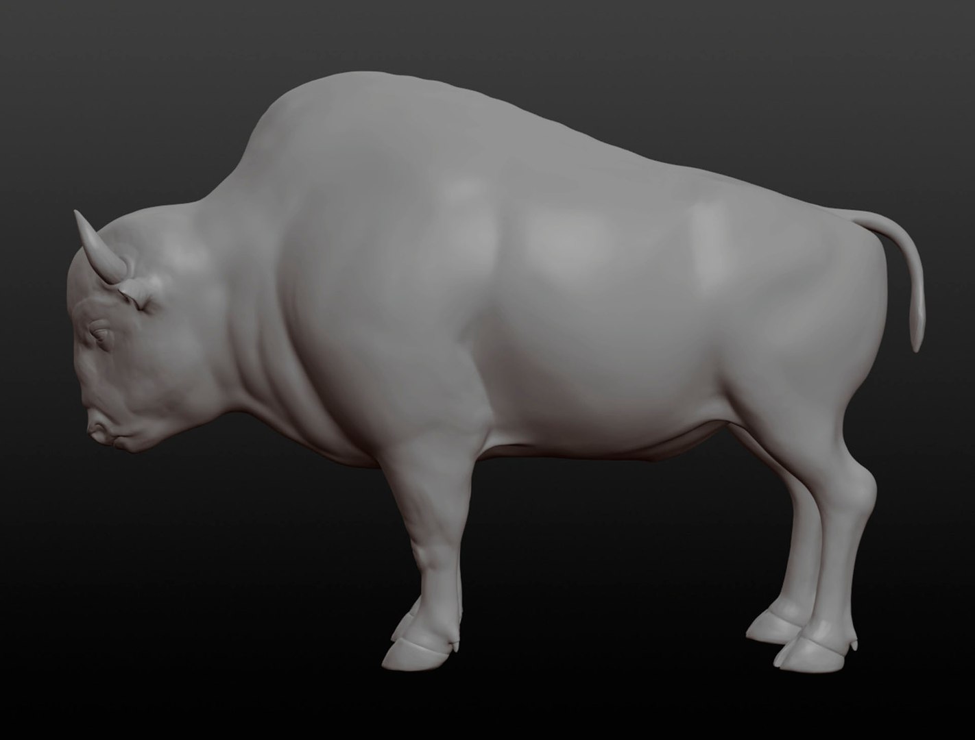 3D Bison Base Mesh Model - TurboSquid 1720830