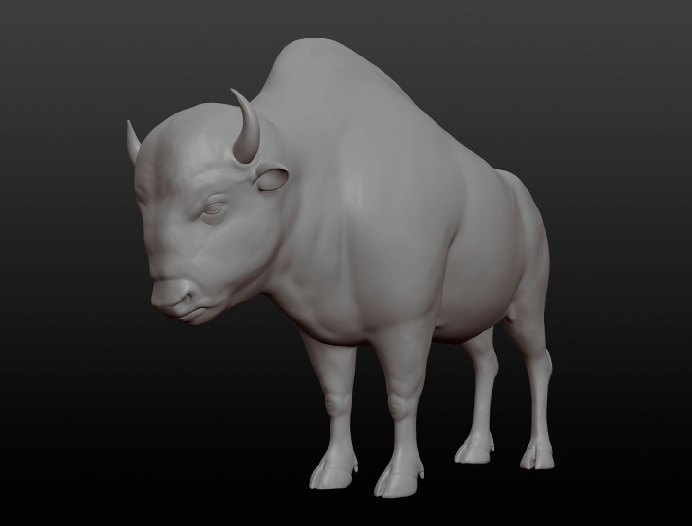 3D Bison Base Mesh Model - TurboSquid 1720830