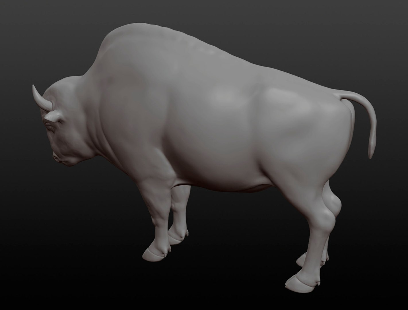 3D Bison Base Mesh Model - TurboSquid 1720830