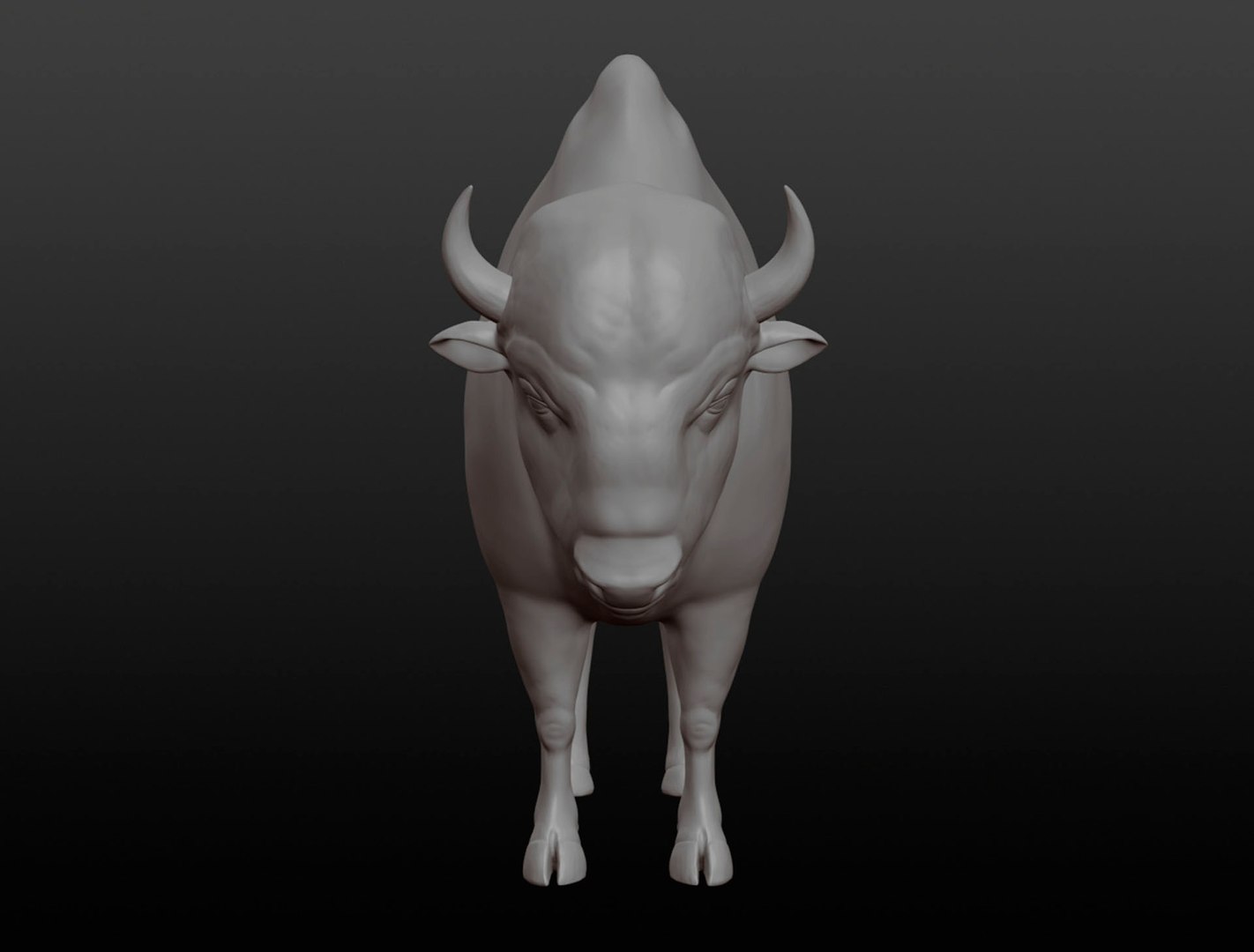 3D Bison Base Mesh Model - TurboSquid 1720830