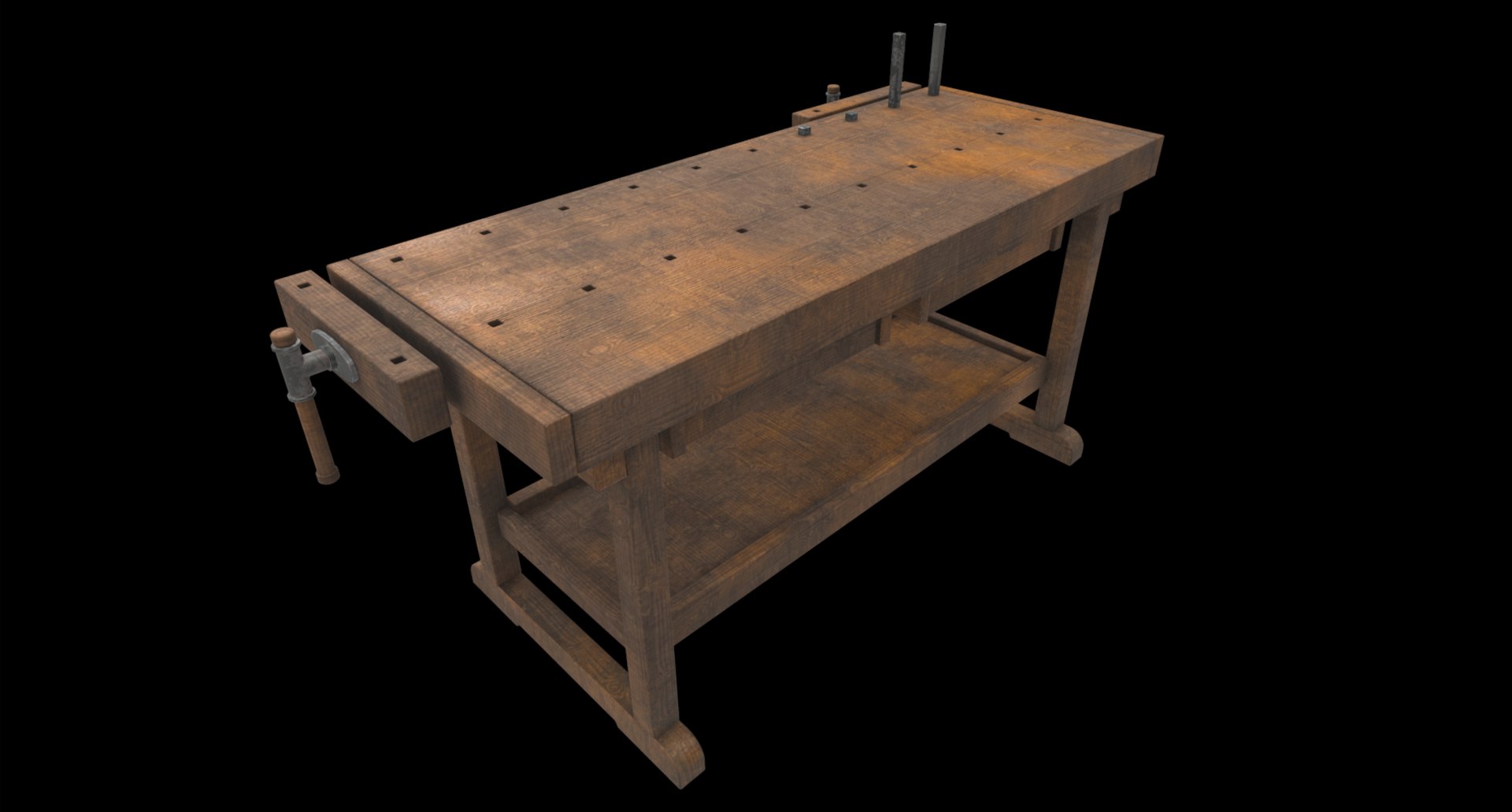 Work Bench 3D Model - TurboSquid 2278369