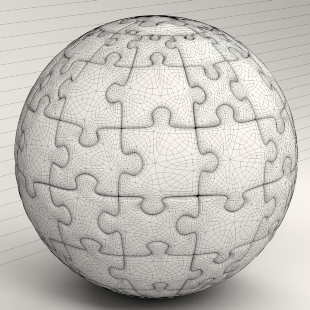 Puzzle Dollar Bill 3d C4d