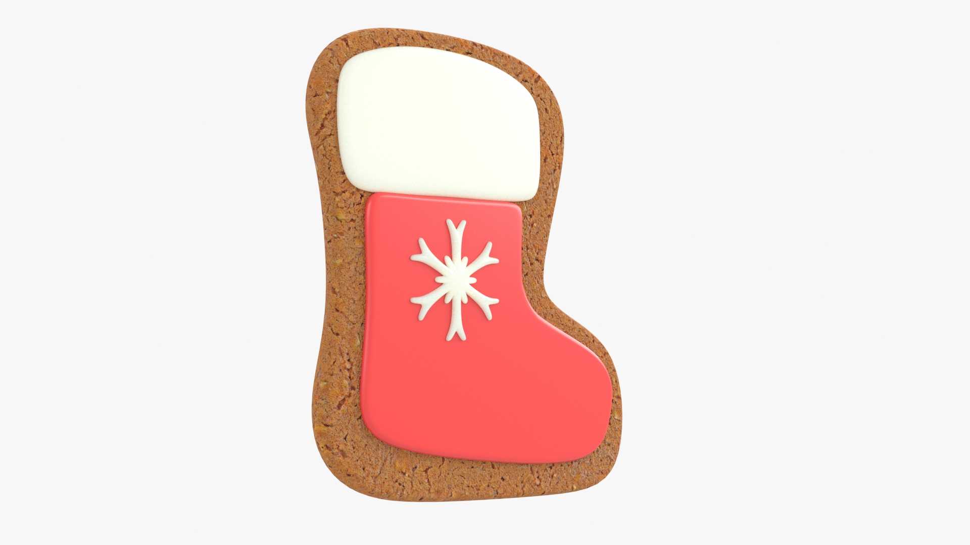 Gingerbread boot christmas cookie 3D model - TurboSquid 1651879