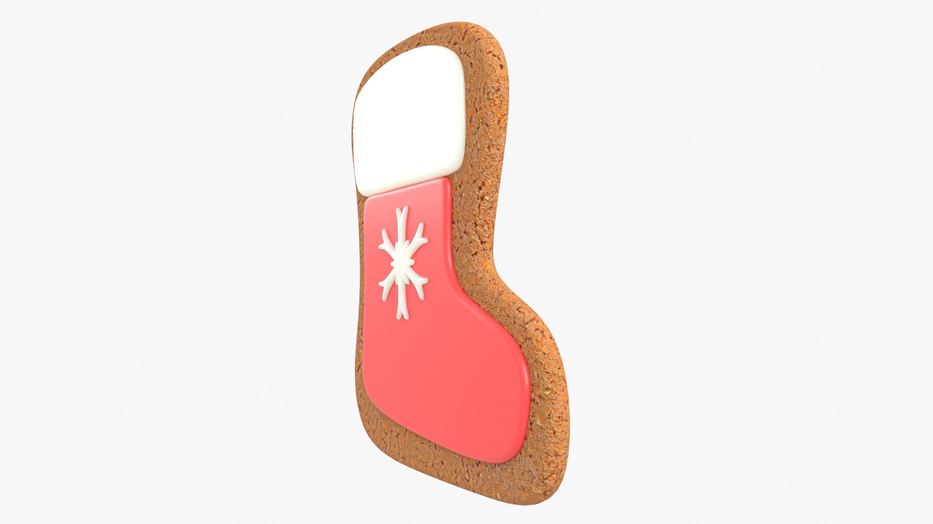 Gingerbread boot christmas cookie 3D model - TurboSquid 1651879