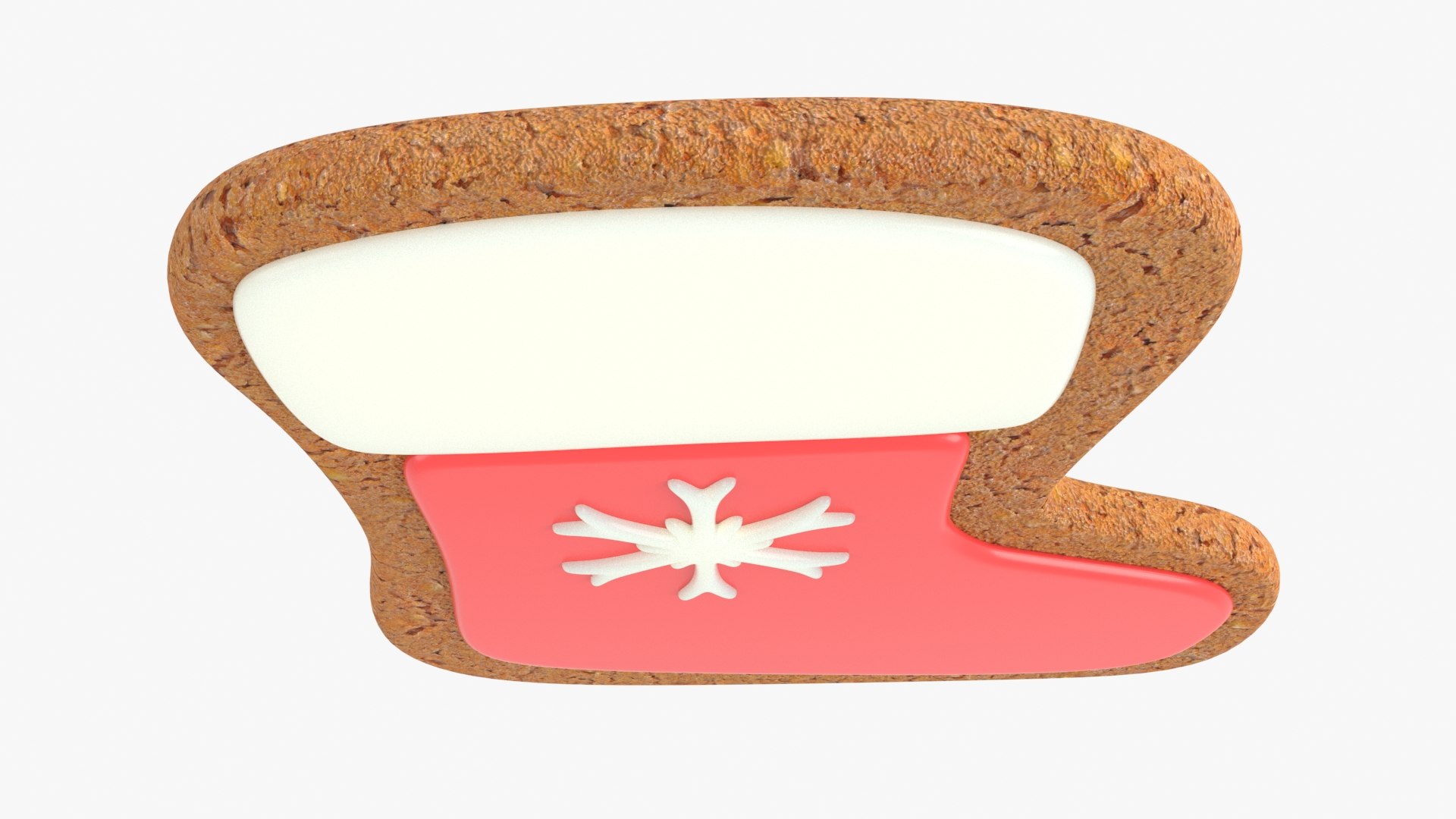 Gingerbread boot christmas cookie 3D model - TurboSquid 1651879