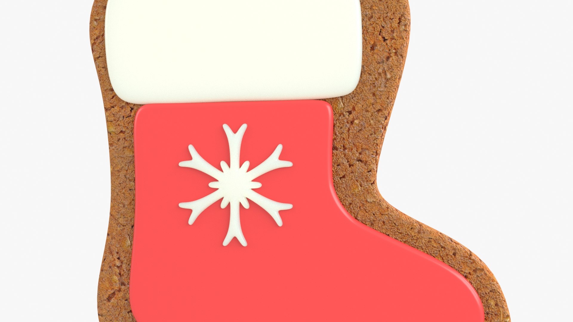 Gingerbread boot christmas cookie 3D model - TurboSquid 1651879